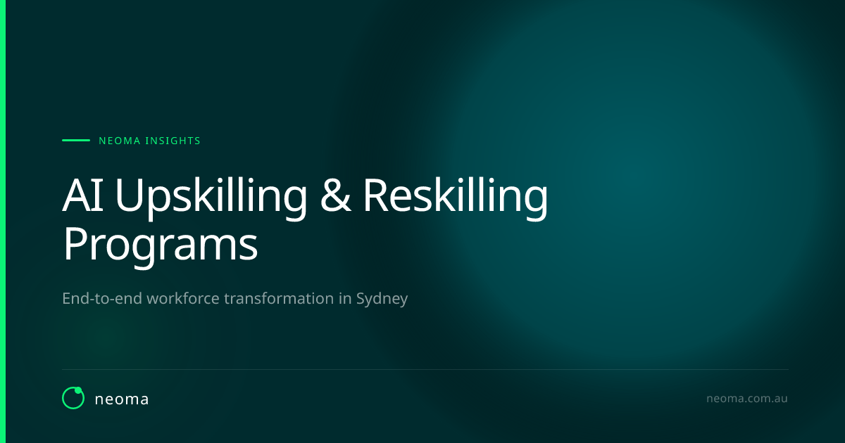 AI Upskilling & Reskilling Programs | Neoma Sydney